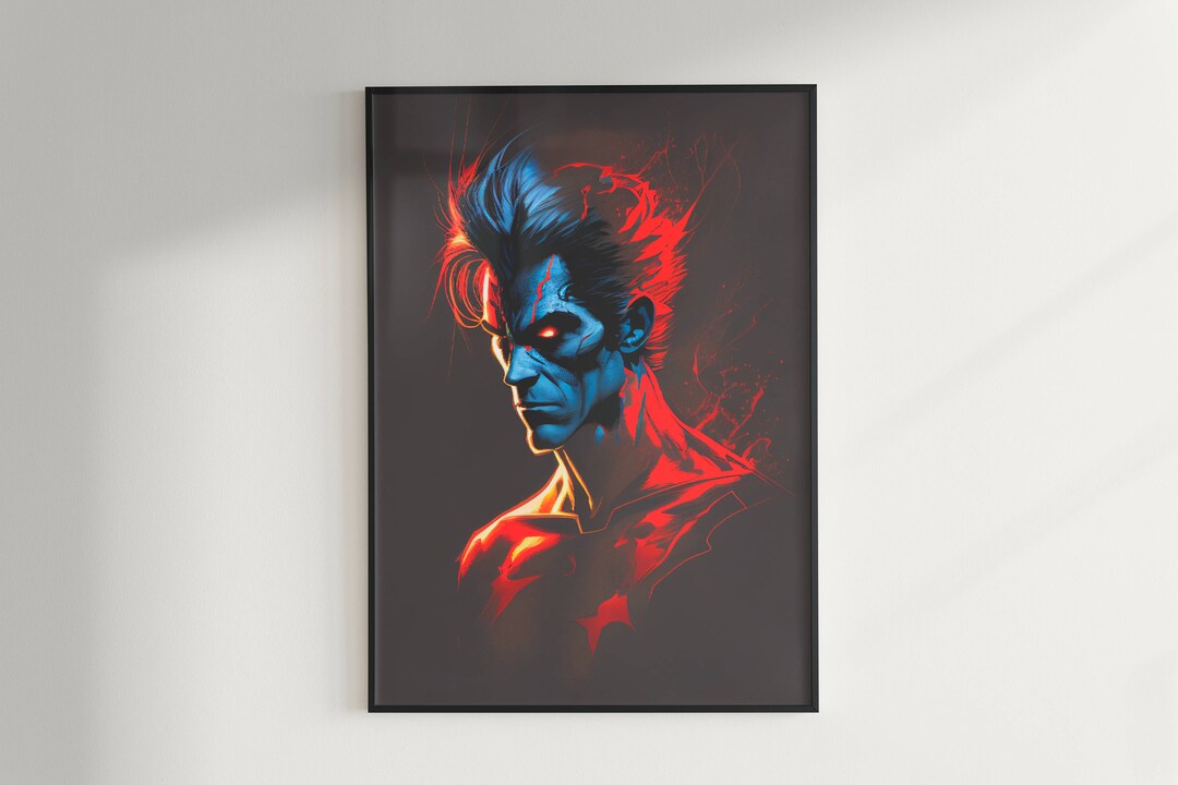 The Nightcrawler Portrait, Printable Digital Print Wall Décor, Pop Art ...