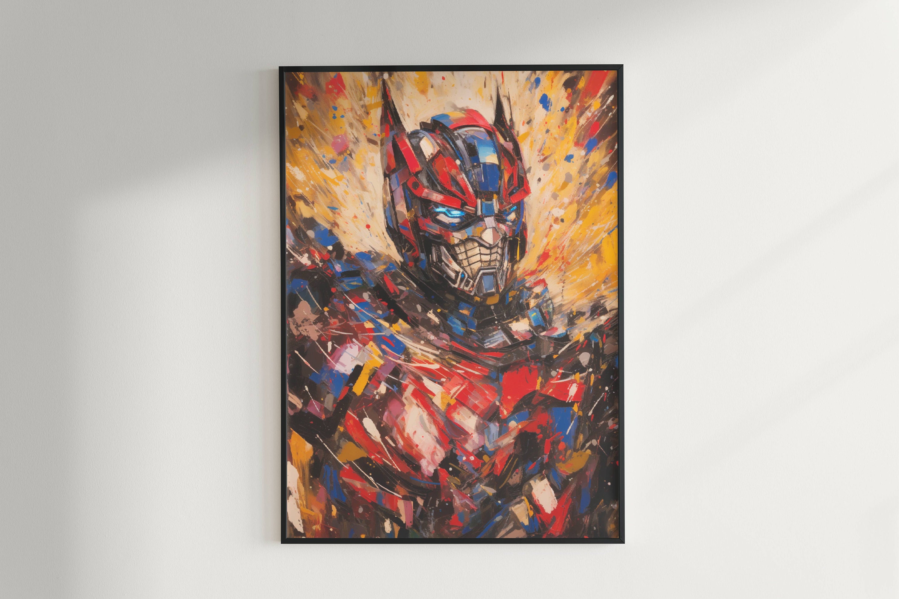 Optimus Prime Portrait, Printable Digital Print Wall Décor ...