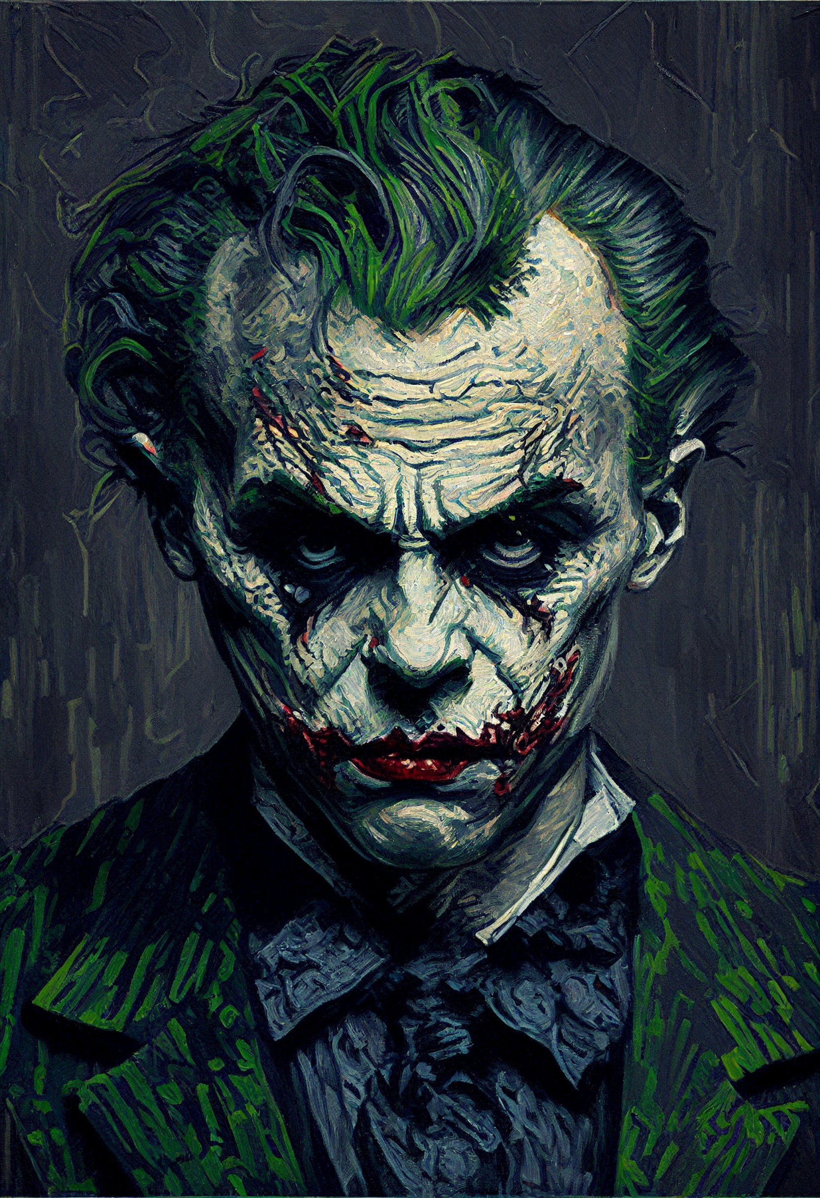 The Joker Portrait, Printable Digital Print Wall Décor, Post ...