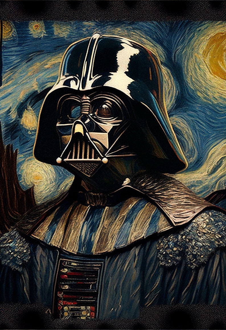 Darth Vader Portrait, Printable Digital Print Wall Décor, Post ...