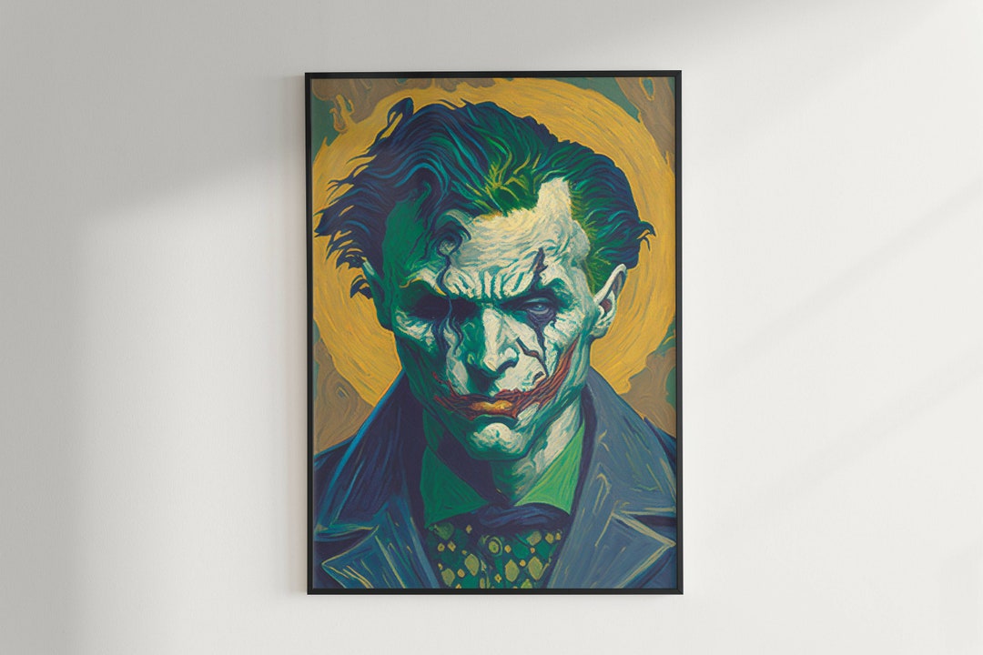 The Joker Portrait, Printable Digital Print Wall Décor, Post ...