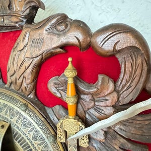 Vintage Coat of Arms | Toledo Spain Shield Wall Decor Hand Carved ...