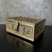 Antique Metal Chest Box Golden Bronze Very Heavyweight With Flowers ...