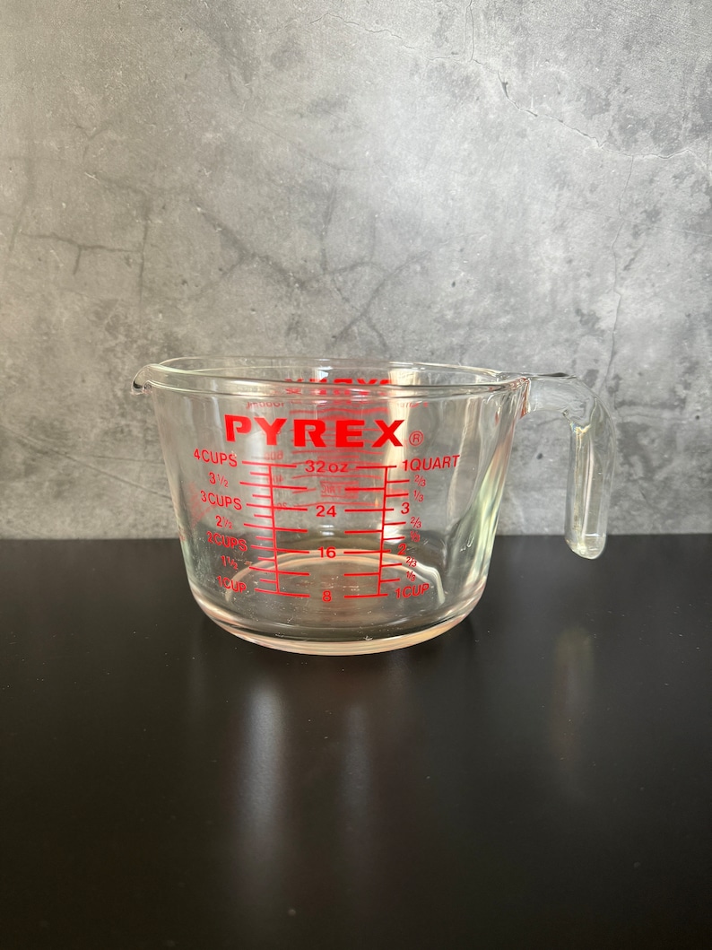 Vintage Pyrex Measuring Cups 1 Cup, 2 Cups and 8 Cups Made in USA 1960s ...