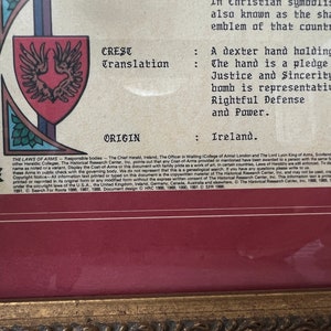 Killoran Official Sign & Stamped by the Historical Research Center ...