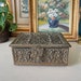 Antique Metal Chest Box Golden Bronze Very Heavyweight With - Etsy