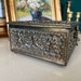 Antique Metal Chest Box Golden Bronze Very Heavyweight With - Etsy