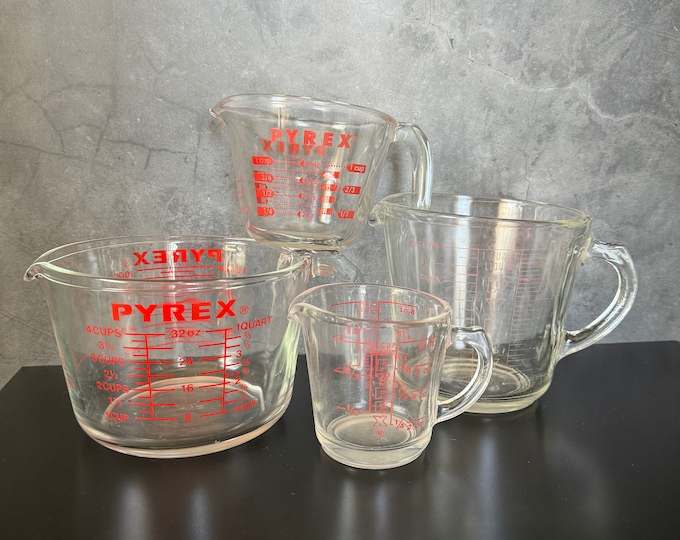 Vintage PYREX 4 Cup (1 Quart) Closed Handle Measuring Cup ~ PYREX 532 ...
