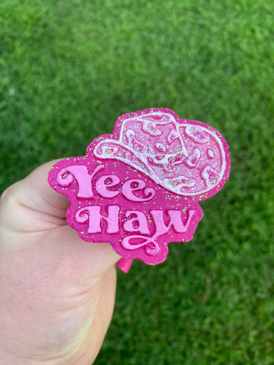 Pink Yeehaw Freshie, Cowgirl Hat Vent Clip Car Air Freshener, Glam ...