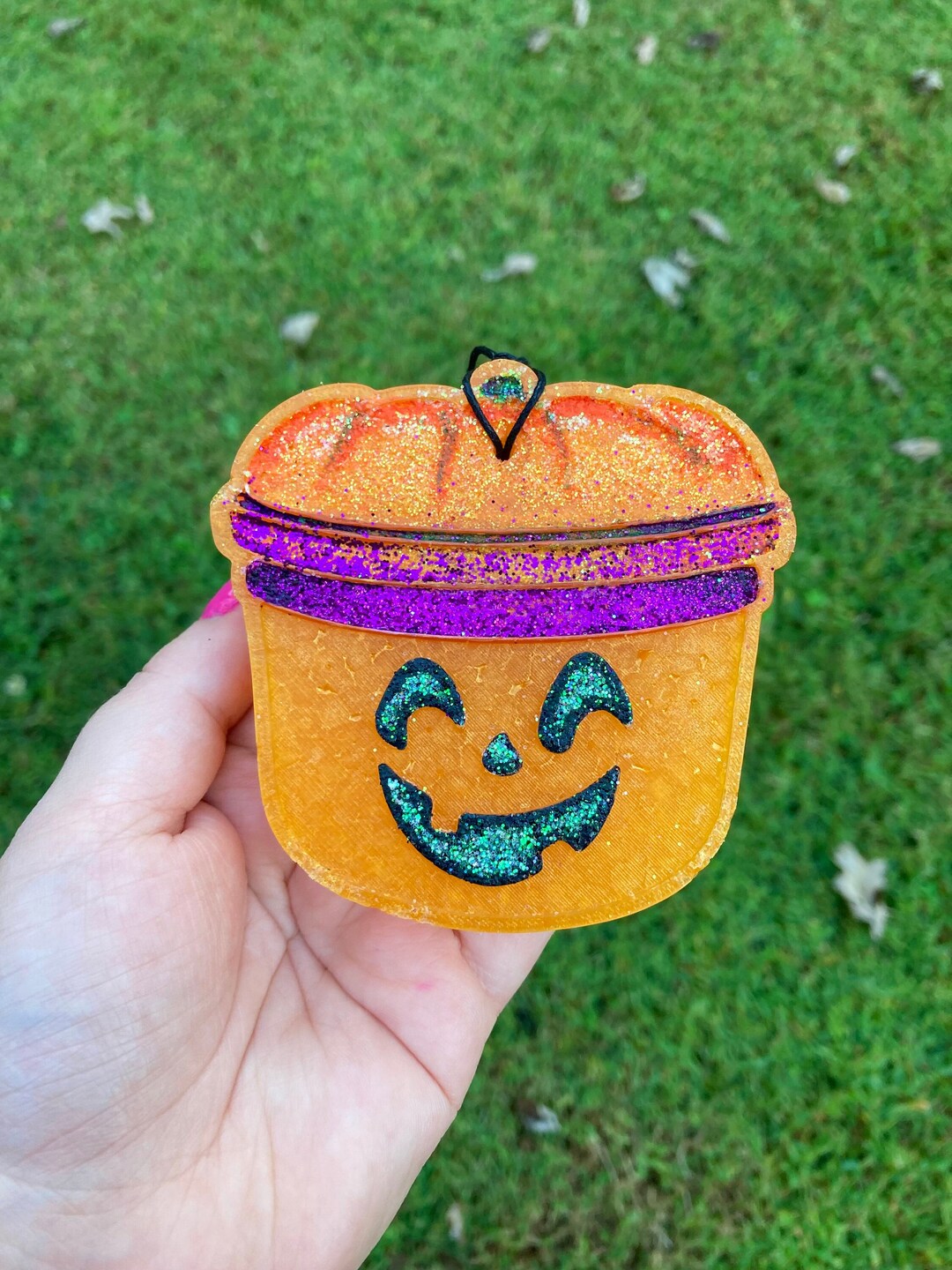 Halloween Bucket Car Freshie, Halloween Car Air Freshener, Pumpkin ...