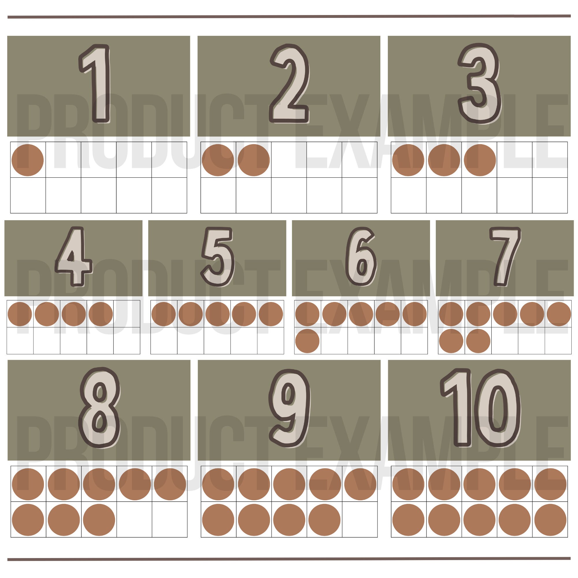 Number Posters, Ten Frame Posters, Math Posters, Classroom Decor - Etsy