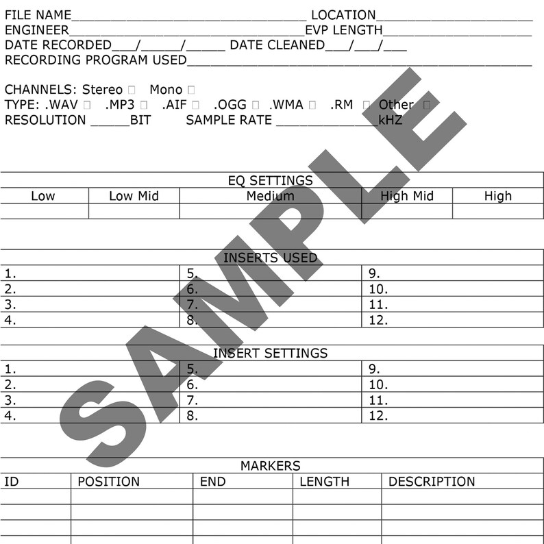 Paranormal Investigator Log Files - Etsy