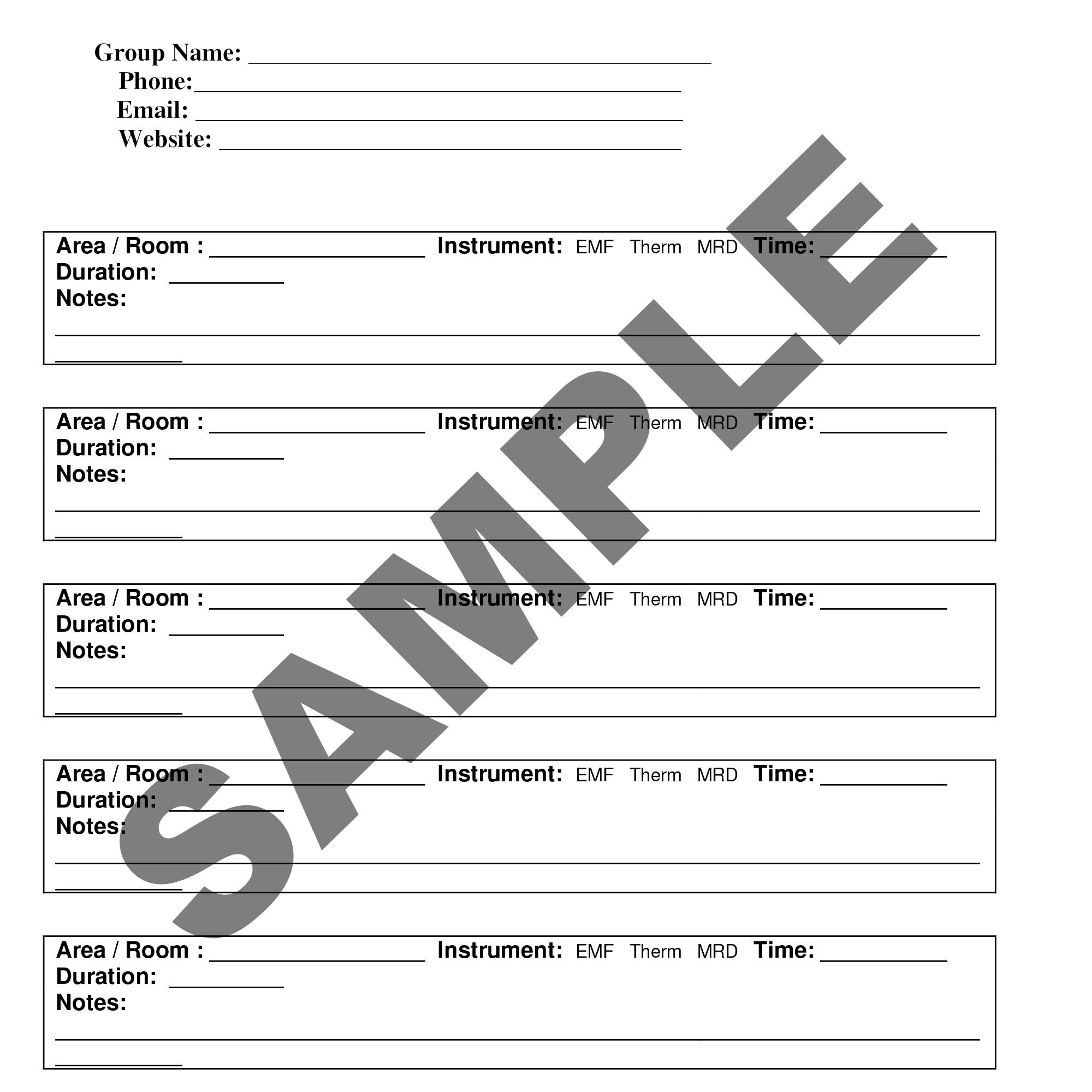 Paranormal Investigator Log Files - Etsy