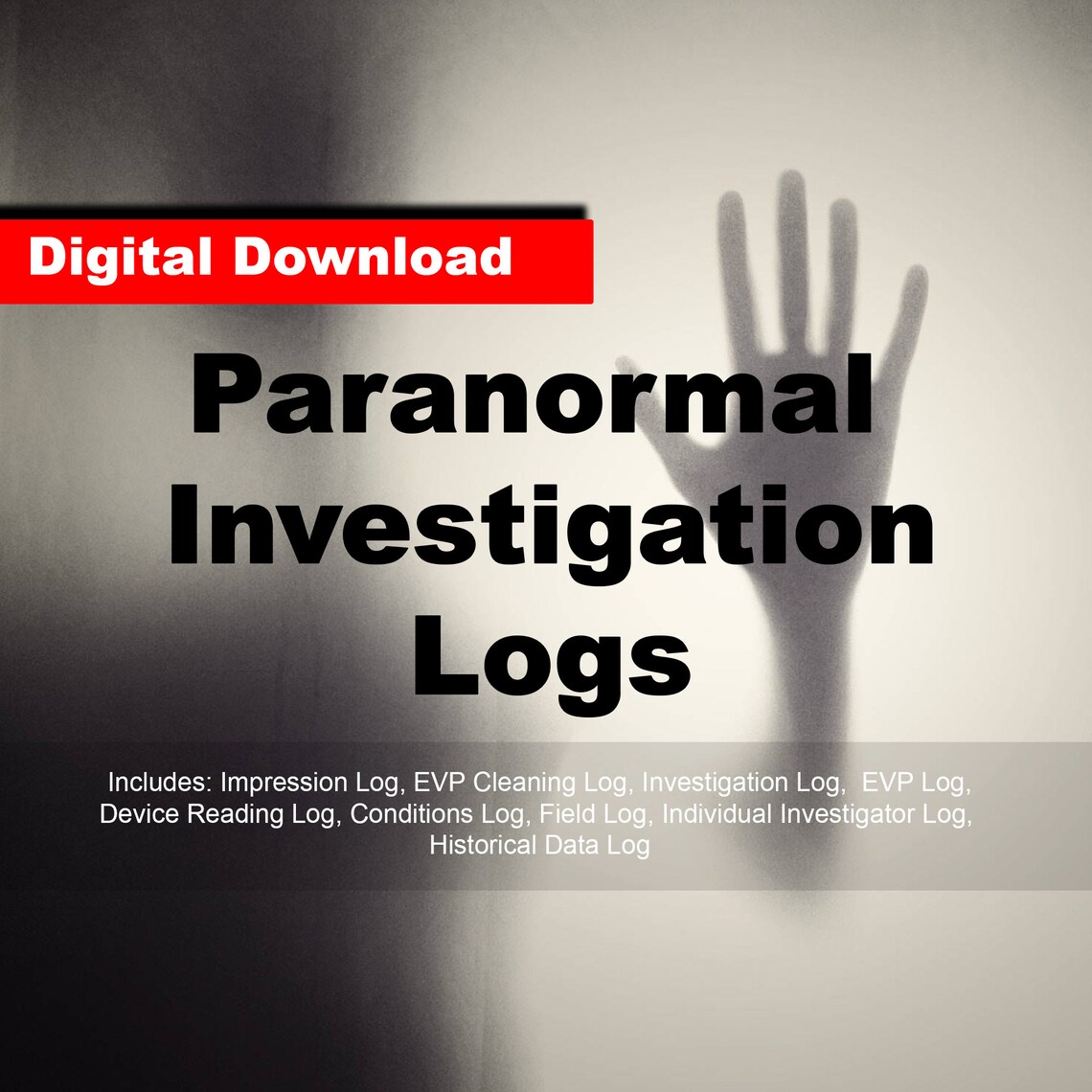 Paranormal Investigator Log Files - Etsy