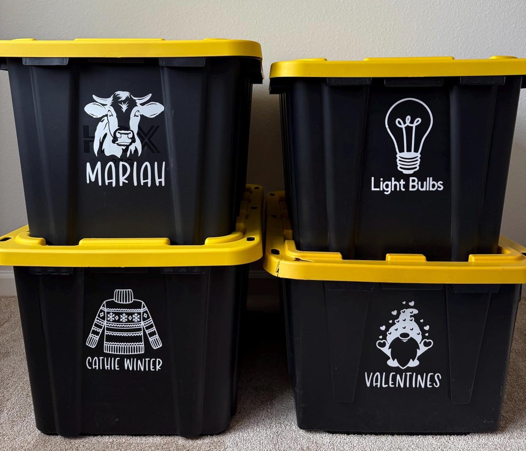 Storage Tote Labels - Etsy