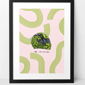 Pink Lando Norris Helmet Design 2024 | Last Lap Lando Illustration ...