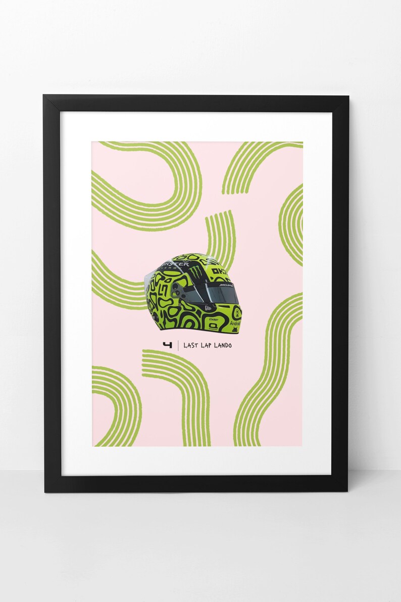 Pink Lando Norris Helmet Design 2024 | Last Lap Lando Illustration ...