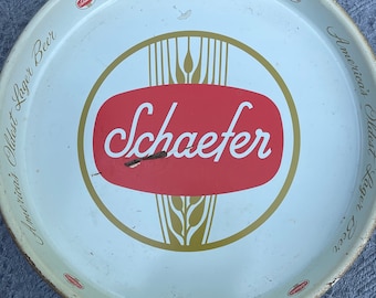 Vintage Schaefer Beer Tray - Etsy