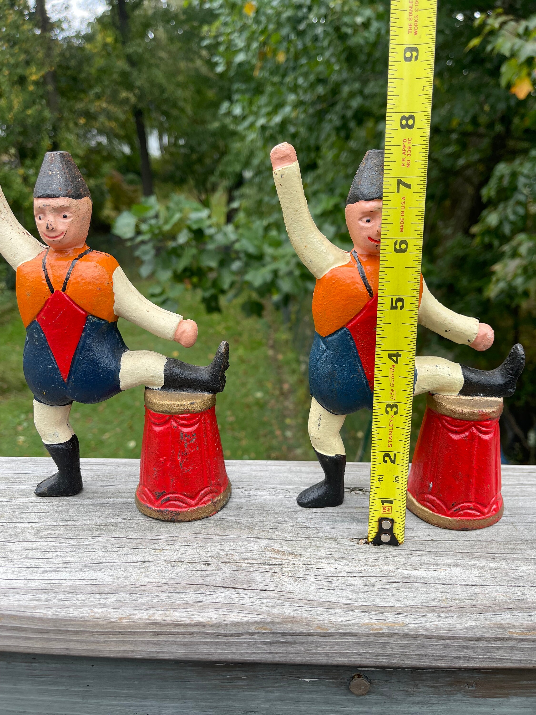 Cast Iron Clown Bank Set - Vintage - Free Shipping - Etsy