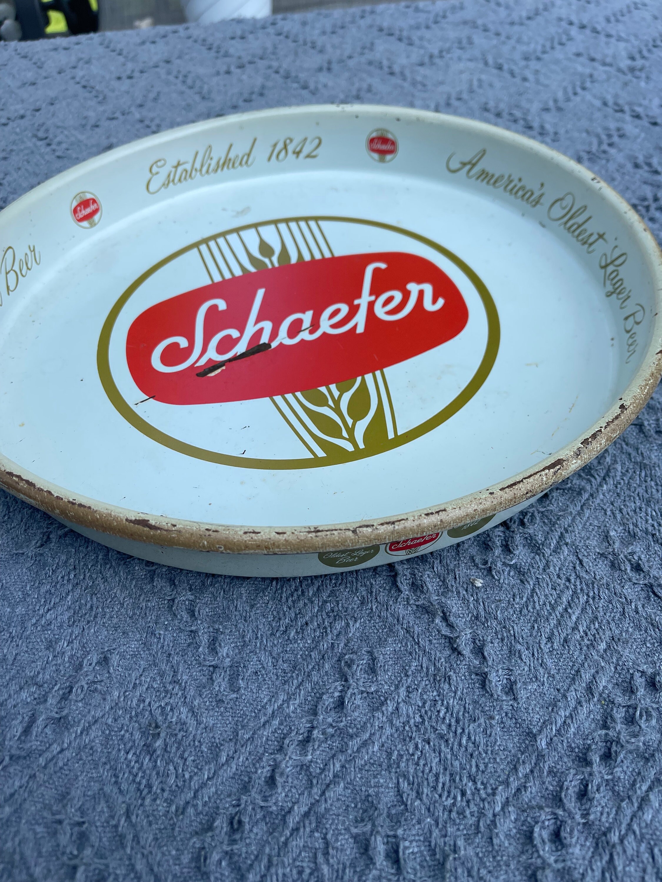 Vintage Beer Tray - Schaefer Beer - Etsy