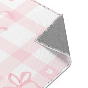 Cute Pink Coquette Bow Area Rug Carpet, Coquette Home Decor ...