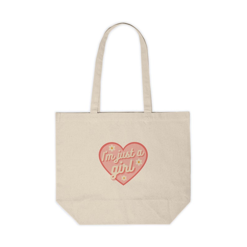 I'm Just A Girl Tote Bag, I'm Just A Girl Canvas Shopping Tote, I'm ...