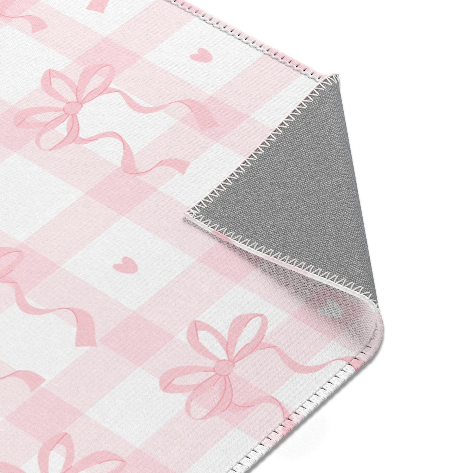 Cute Pink Coquette Bow Area Rug Carpet, Coquette Home Decor ...