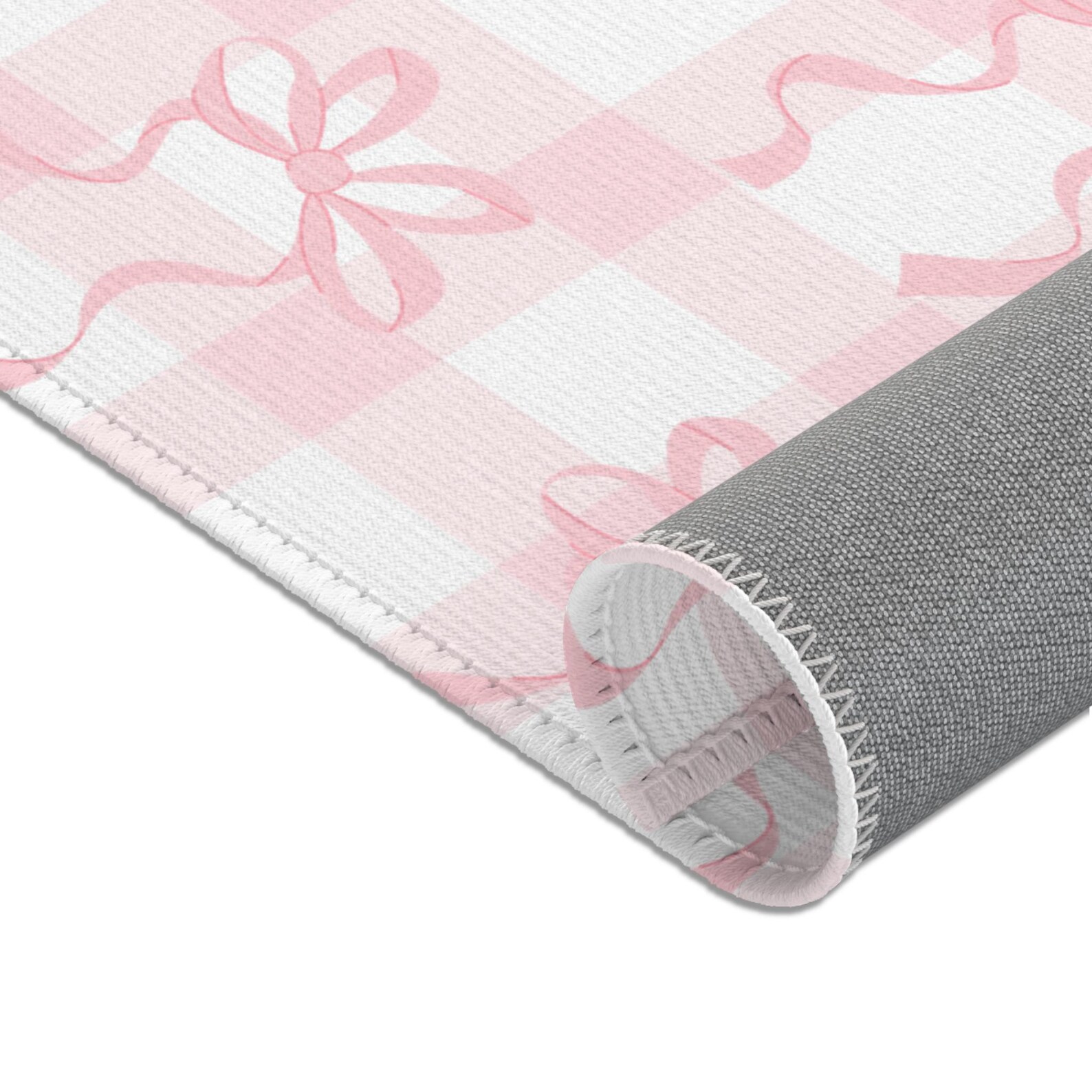 Cute Pink Coquette Bow Area Rug Carpet, Coquette Home Decor ...