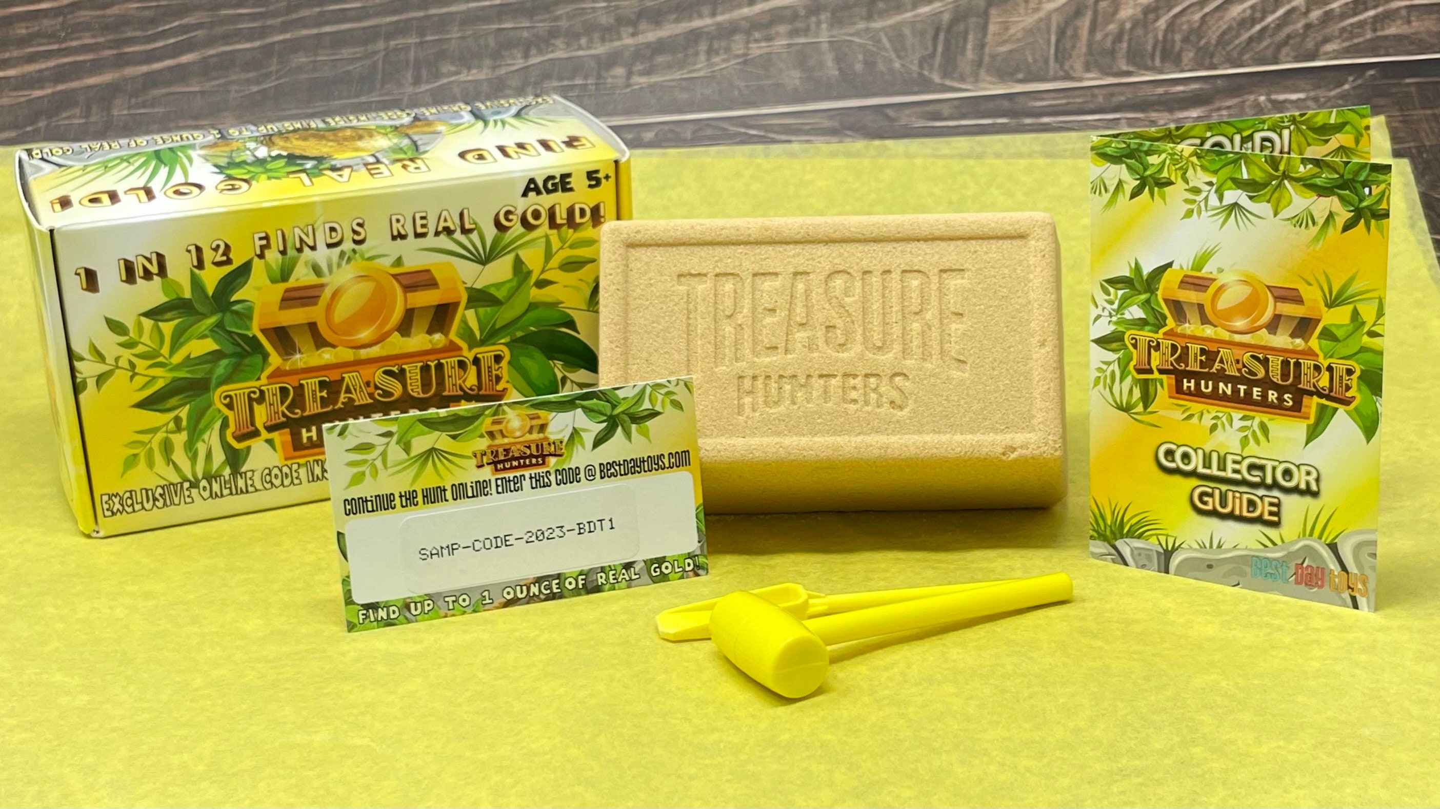Treasure Hunters Gold & Stone Mining Kit Find up to 1 Ounce of Gold 2 ...
