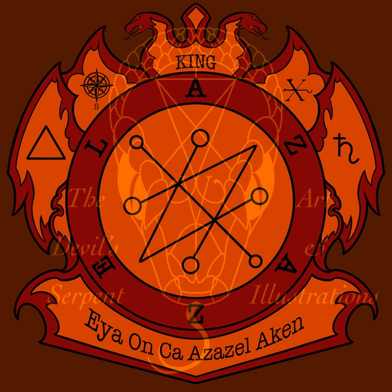 King Azazel Sigil Etsy