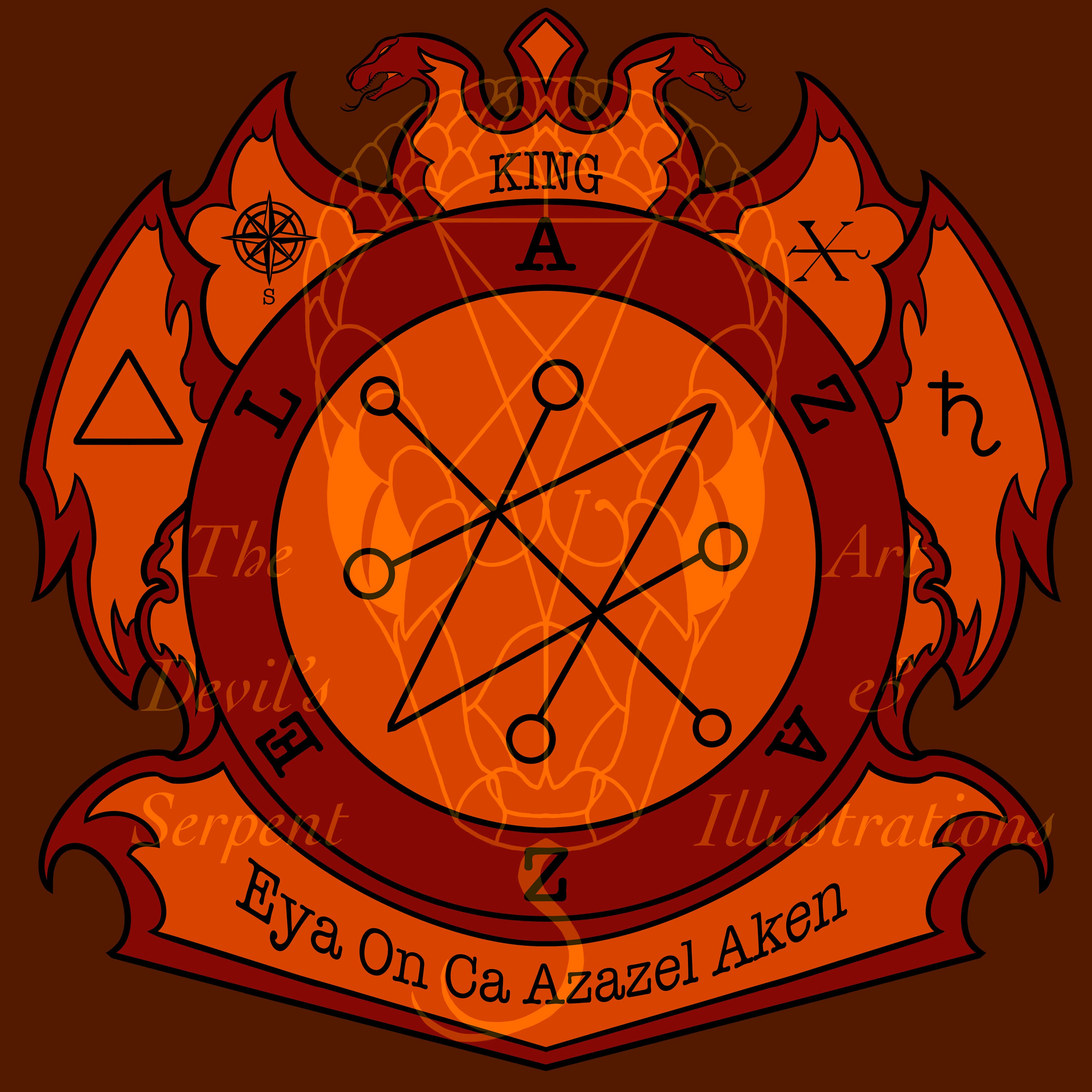 King Azazel Sigil Etsy