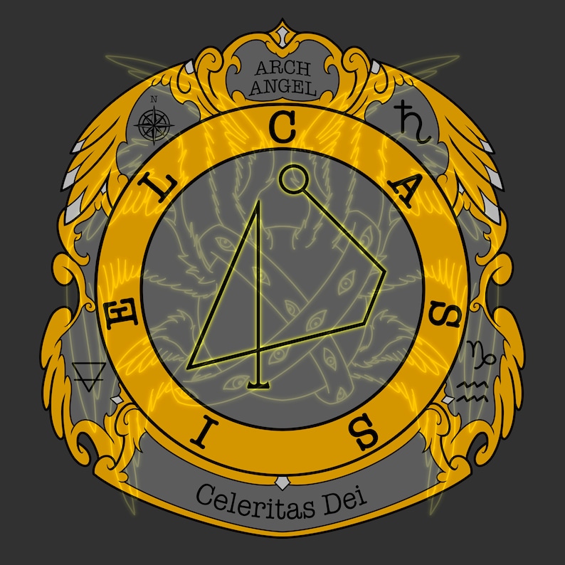 Archangel Cassiel Information Sigil - Etsy