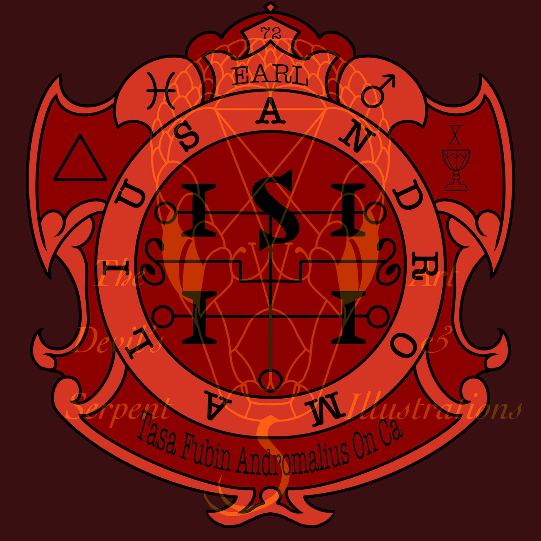 Earl Andromalius Goetic Information Sigil - Etsy
