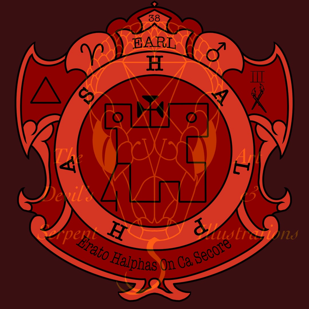 Earl Halphas Goetic Sigil Information Design - Etsy