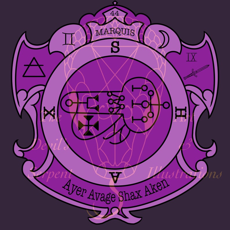 Marquis Shax Goetic Infernal Sigil - Etsy