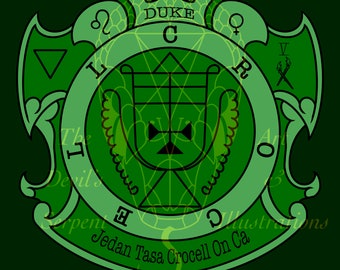 Duke Sallos Goetic Sigil Information Design - Etsy