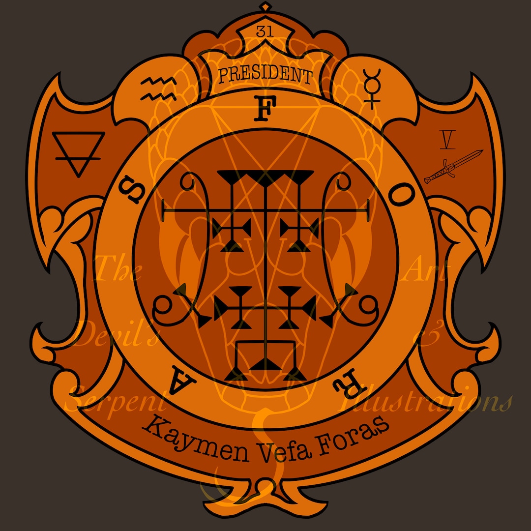 President Foras Goetic Information Sigil - Etsy