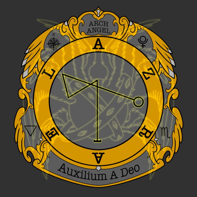 Archangel Azrael Information Sigil - Etsy
