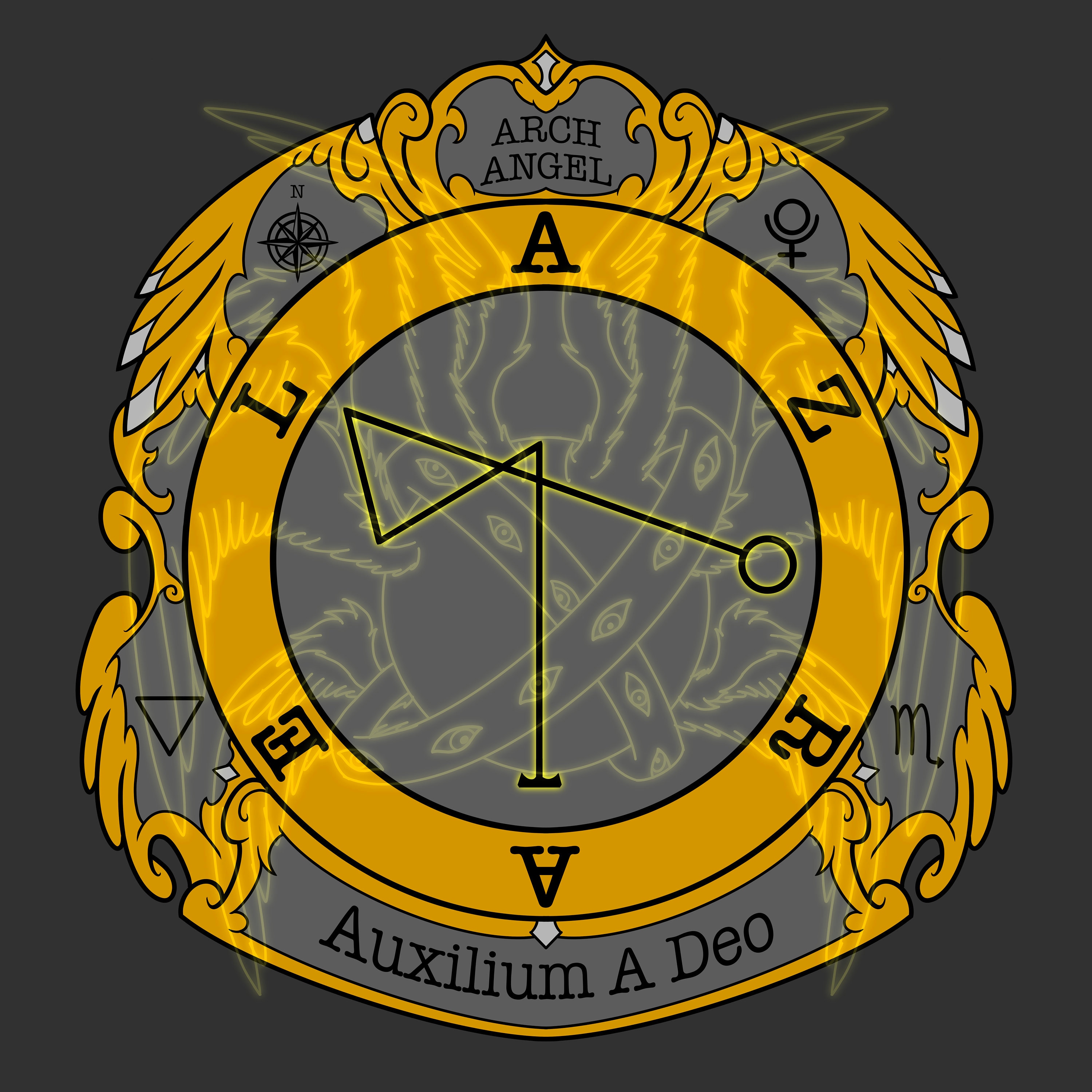 Archangel Azrael Information Sigil - Etsy