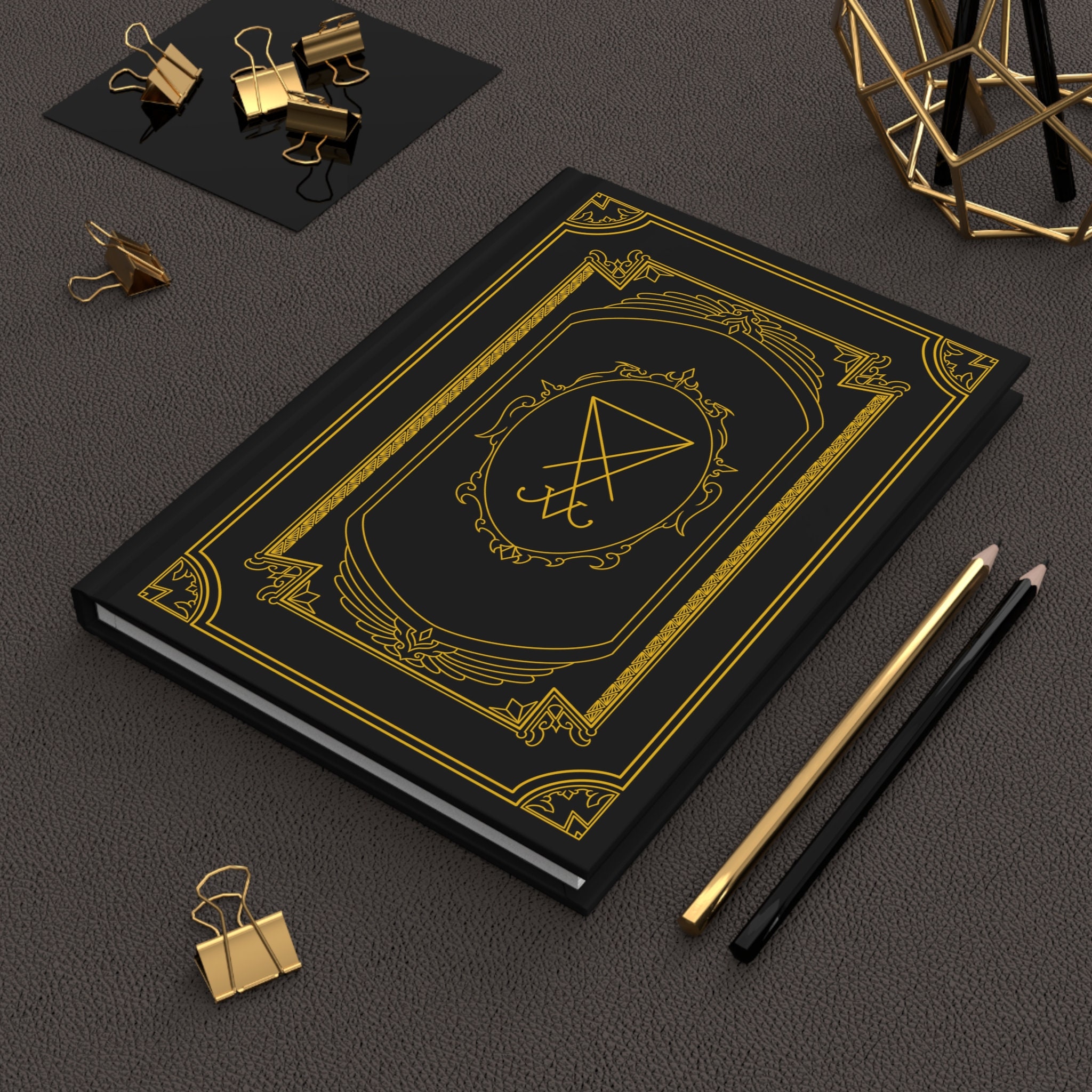 Lucifer Sigil Journal, Shadow Work Journal, Book of Shadows, Hardcover ...