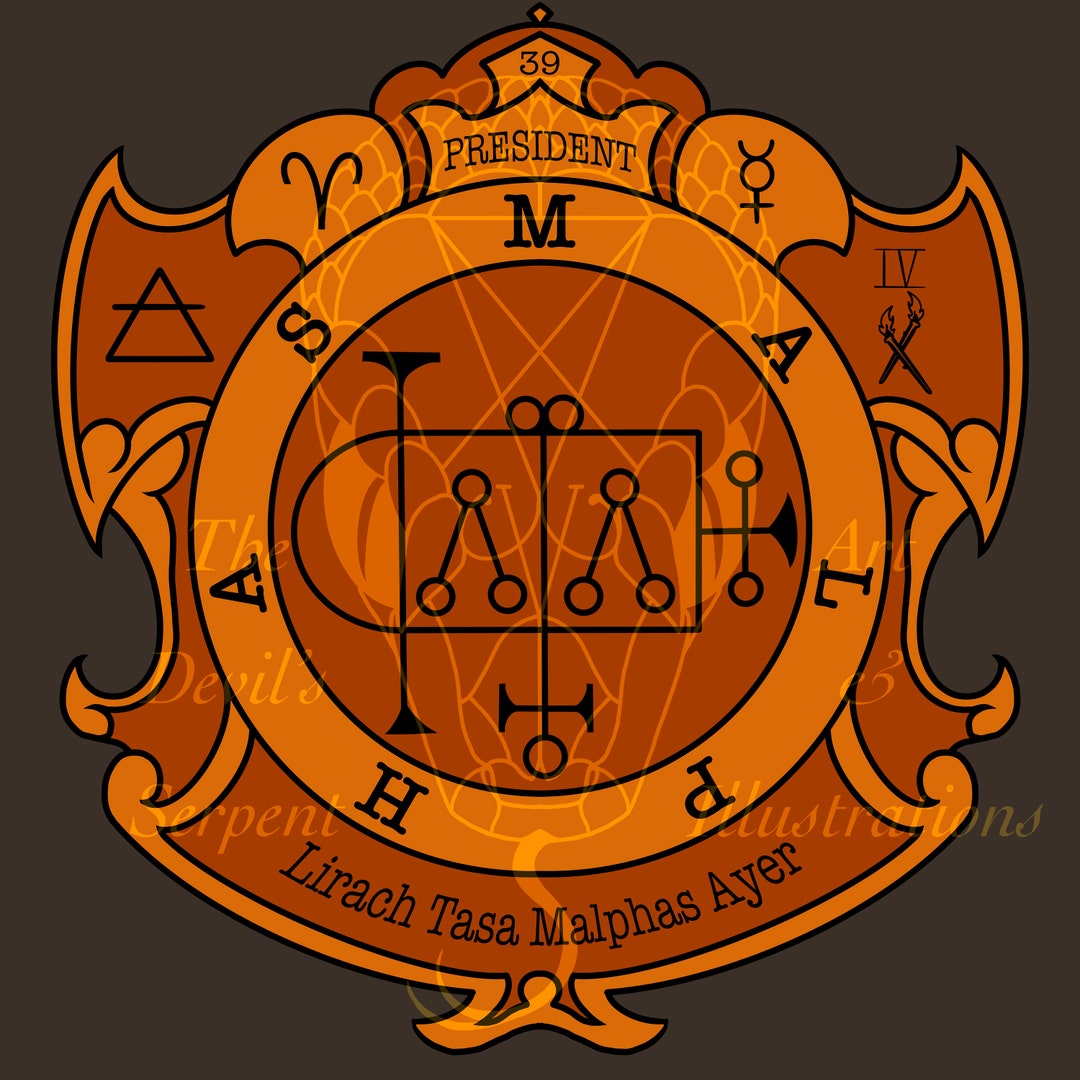 President Malphas Goetic Information Sigil - Etsy