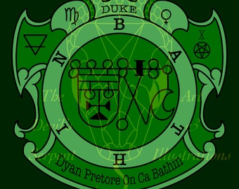Duke Eligos Goetic Sigil Information Design - Etsy