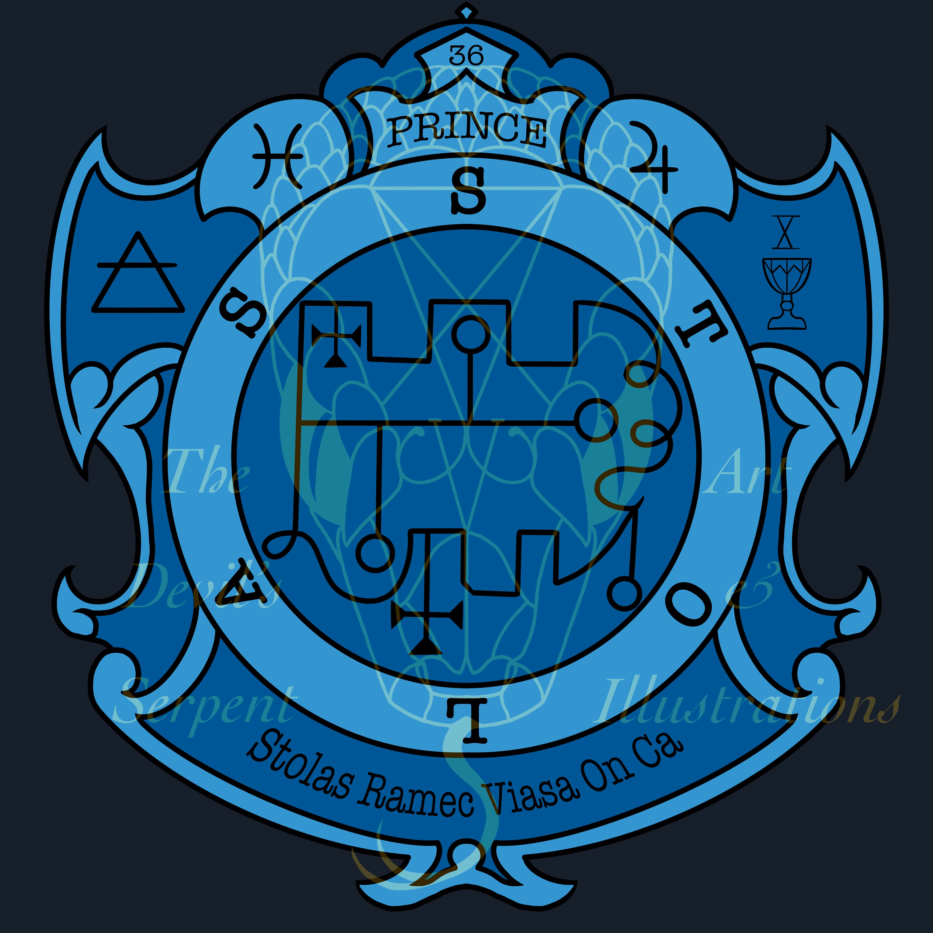 Prince Stolas Goetic Sigil Information Design - Etsy Prince Stolas Goetic Sigil Information Design - Etsy