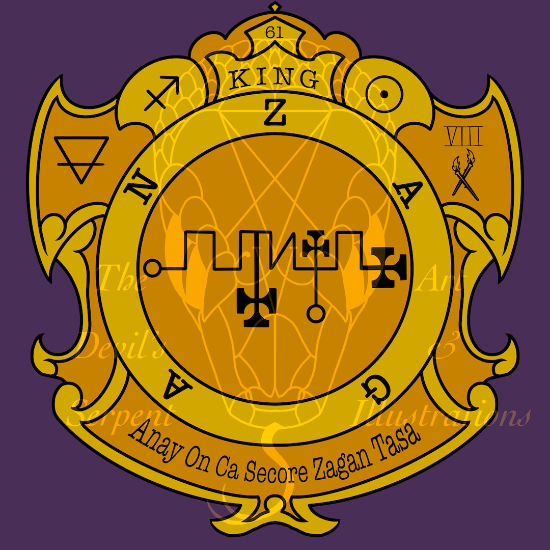 King Zagan Goetic Information Sigil - Etsy