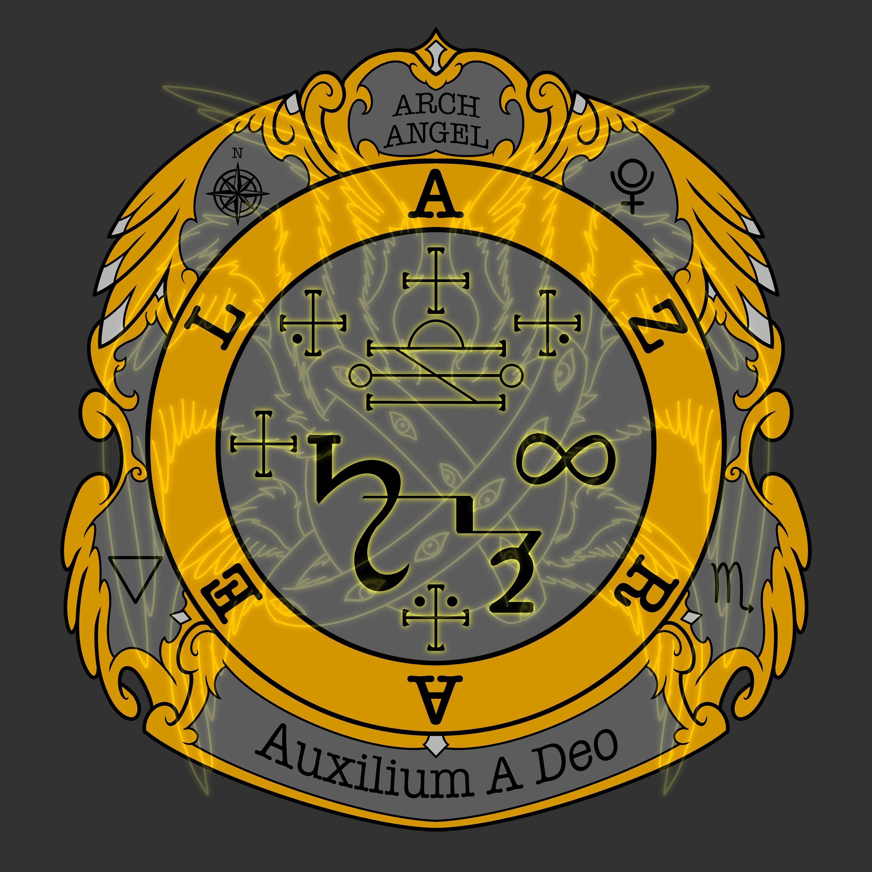 Archangel Azrael Information Sigil - Etsy