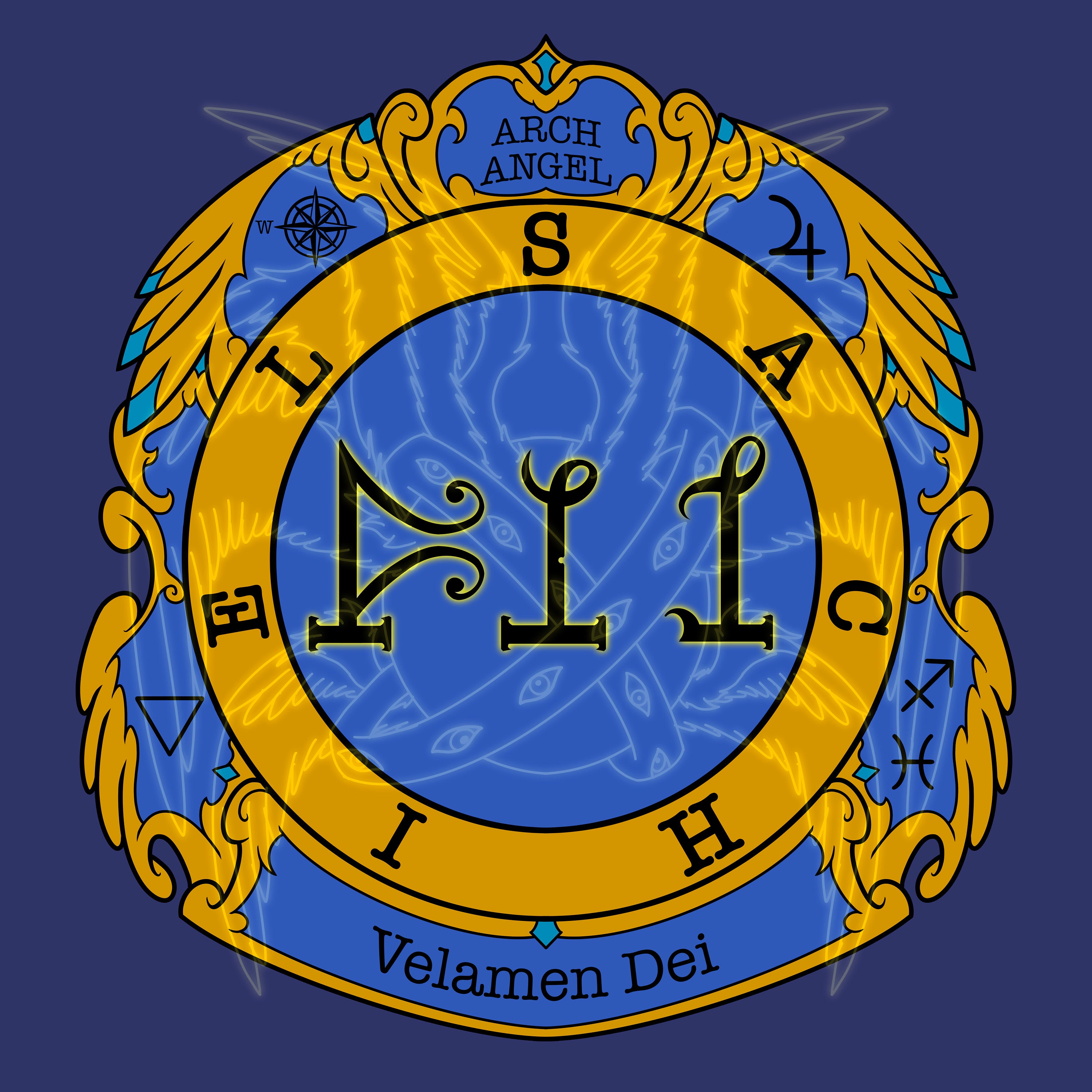 Archangel Sachiel Information Sigil - Etsy