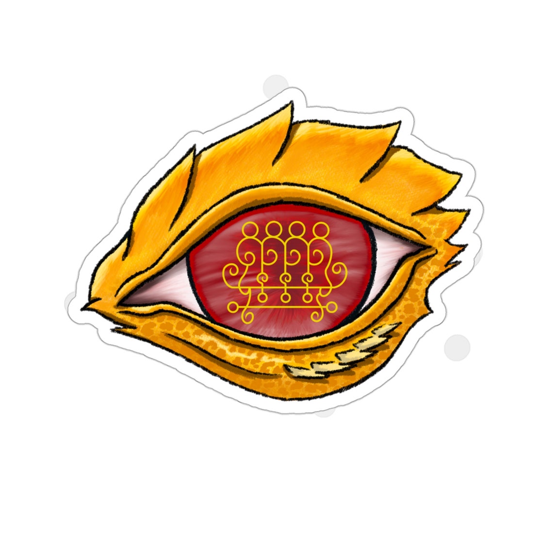 King Paimon Dragon Eye Sigil Sticker, Paimon Sticker, Sigil Sticker ...