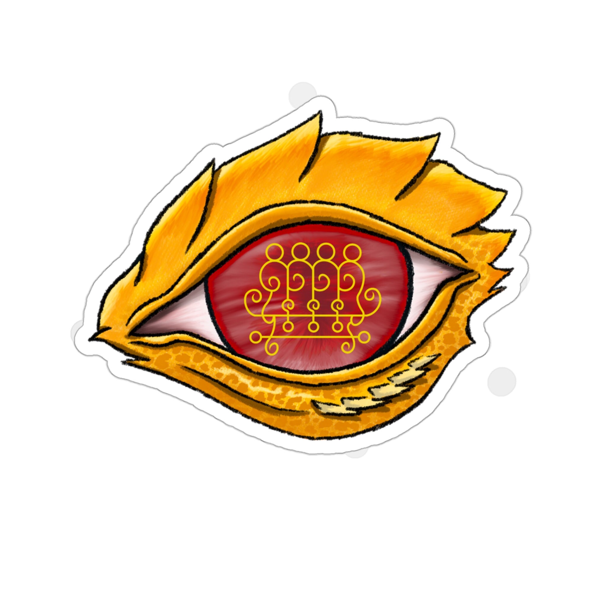 King Paimon Dragon Eye Sigil Sticker, Paimon Sticker, Sigil Sticker ...