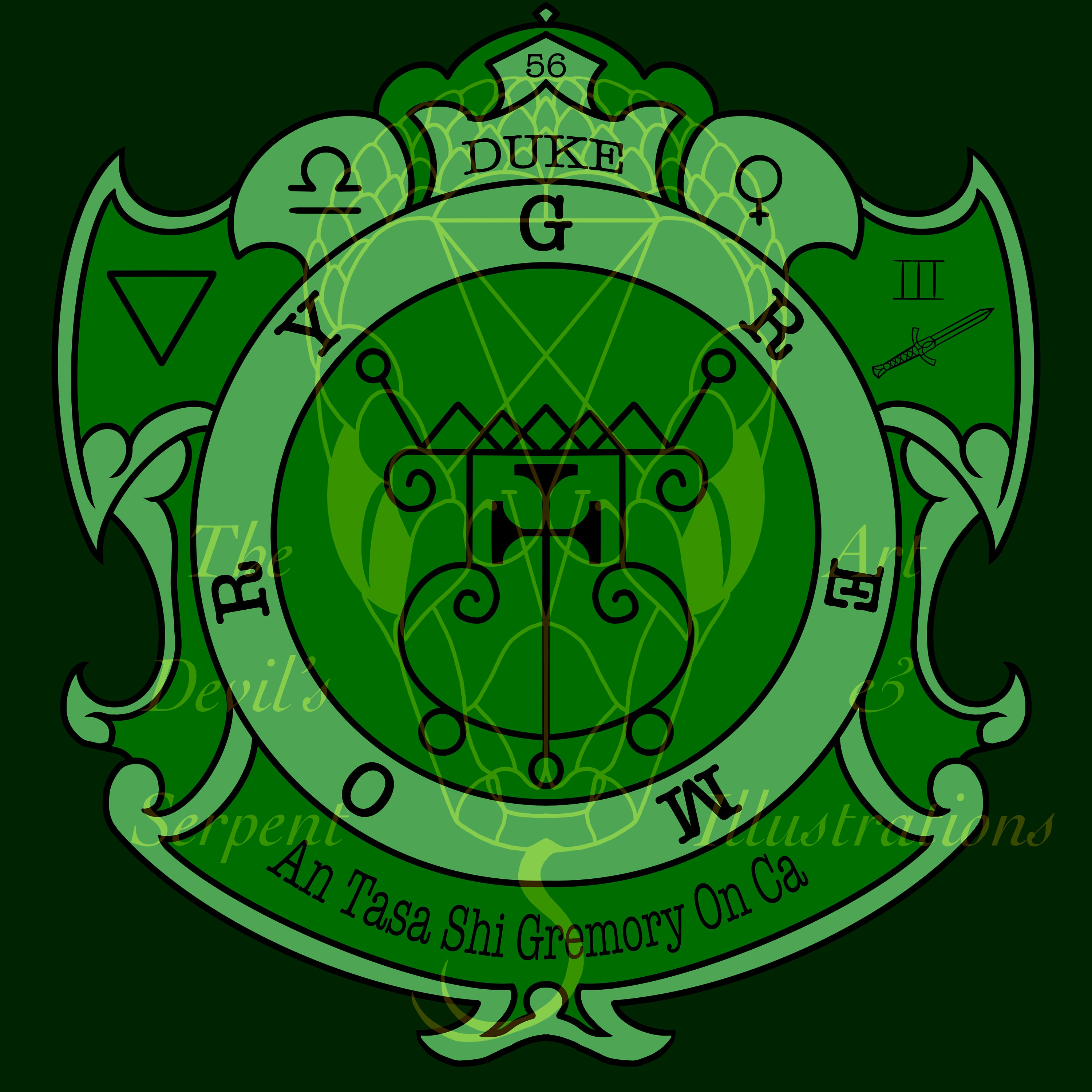 Duke Gremory Goetic Information Sigil - Etsy Australia