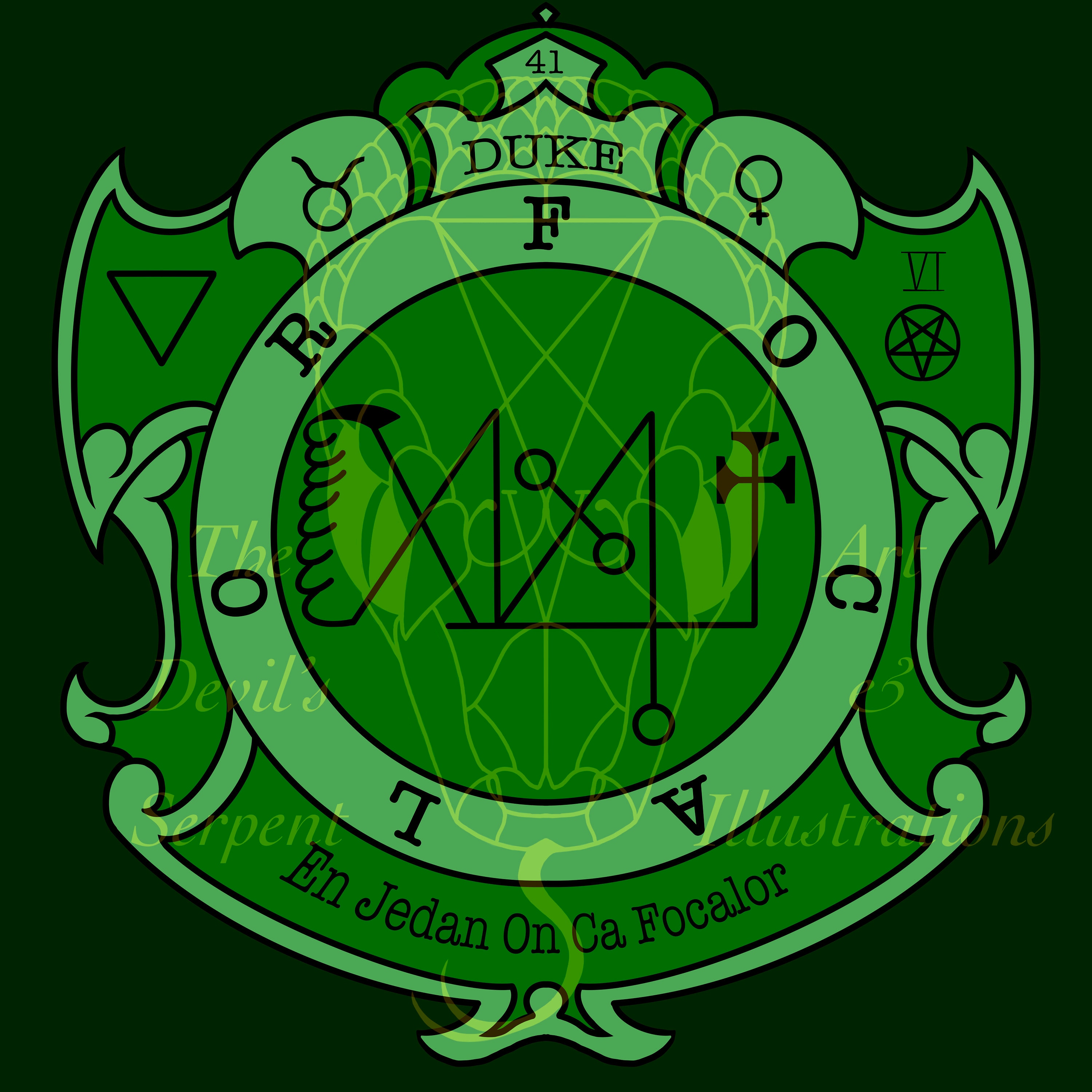 Duke Focalor Goetic Information Sigil - Etsy
